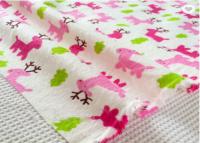 China Cute Plain Dyed Printed SGS Cotton Flannel Cloth For Children for sale