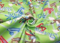 China Width 36'' Lannel Fabric Cotton With Cartoon Printing for sale