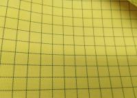 China 5mm Grid Yellow Anti Static Fabric For Industy UnderWear for sale