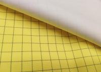 China 5mm Grid Yellow Anti Static Fabric For Industy UnderWear for sale