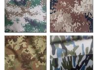 China Military Bag And Tent Raw Material Camouflage Cloth Printed 58'' Width for sale