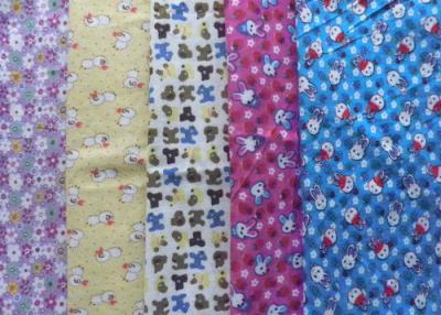 China Customized Printed Cotton Flannel Cloth Single Or Double Sided Brush for sale