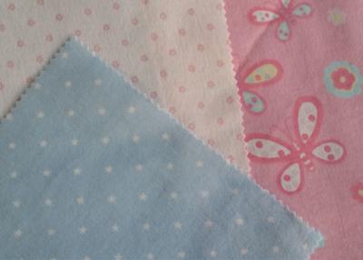 China Cotton Twill Serge Flannel Fabric 135gsm Reactive Printing for Baby Blanket Bedding for sale