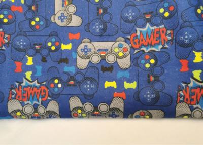 China Width 43 Inch Cotton Flannel Cloth Double Sided Colorful Cycle Printed for sale