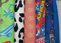China Colorful Cycle Printed Cotton Flannel Fabric By The Yard Soft for sale