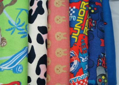 China Colorful Cycle Printed Cotton Flannel Fabric By The Yard Soft for sale