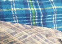 China 100gsm 100% Cotton Plaid Flannel Fabric Shirting Fabric 150cm Width for sale
