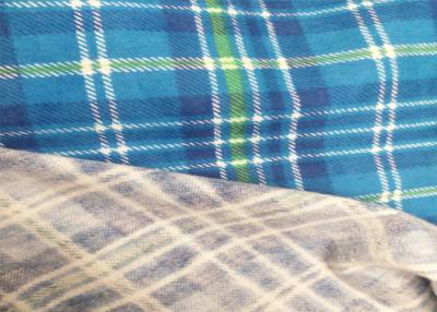 China 100gsm 100% Cotton Plaid Flannel Fabric Shirting Fabric 150cm Width for sale