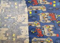 China 100gsm 100% cotton flannel fabric Colorful Cycle Printed for sale