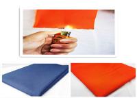 China 100% Cotton Khaki Fire Retardant Fabric 320GSM Soft Hand Feeling 50 Washes for sale