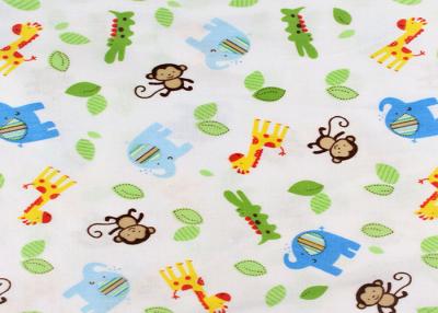 China 100% Cotton Flannel Fabric 150gsm Double Brushed Cartoon Print for Baby Bedding for sale
