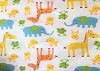 China Cotton Flannel Fabric 150gsm Reactive Print for Baby Home Textile for sale