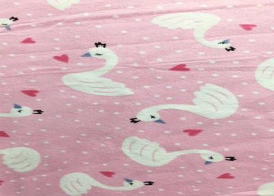 China 150gsm 100% Cotton Flannel Fabric Reactive Printed 57/58 Inch Width Stock Lot for sale