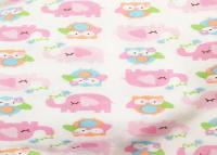 China 160gsm Kids Cartoon Bedding Flannel Print Fabric Plain Dyed 100% Cotton for sale