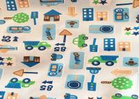 China New Design Pattern Kids Usage 150GSM Flannel Print Fabric for sale