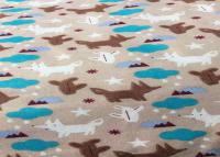 China New Design Pattern Kids Usage 150GSM Flannel Print Fabric for sale