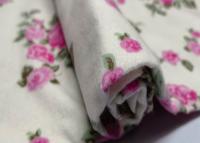 China 100% Cotton Flannel Fabric Bleached White Printed 40x42 200cm Width for Baby Clothing for sale