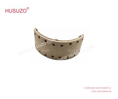 China 5-87831693-0 5878316930 8-97188455-0 8971884550 Rear Brake Shoe Kit For ISUZU NPR75 700P 4HK1 for sale