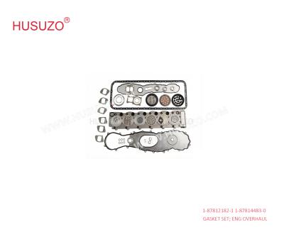 China 1-87812182-1 1-87814483-0 Engine Overhaul Gasket Set 1878121821 1878144830 for ISUZU LT132 6HE1T for sale