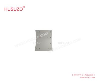 China Standard Rear Brake Lining Set For ISUZU 6WF1 CYZ EXZ 1-88310775-1 1-47126093-0 1883107751 1471260930 for sale