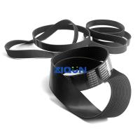 China EPDM Rubber Edge Cogged Large Intensity 10pk Transmission Belt for sale