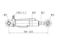 China MAN Truck Body parts 81417236124  85417236010 cabin cylinder for sale