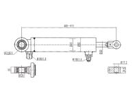 China Truck Cabin Tilt Stable 1825004010 KAMAZ Hydraulic Cylinders for sale