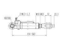 China Mercedes Benz 0015533605 MAN 81417236123 Hydraulic Cylinders for sale