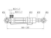 China Euro Truck DAF F95 95XF 1346200 1308300 Hydraulic Cylinders for sale