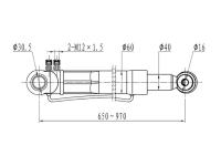 China Cabin Tilt SCANIA 1549738 575205 Multi Stage Hydraulic Cylinder for sale
