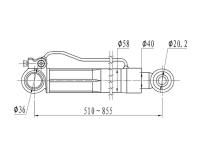 China Cabin Tilt European Truck VOLVO 20922305 Hydraulic Cylinders for sale
