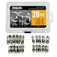 China ZIQUN Brand best quality stainless steel ventilation hvac professional gas pipe custom american hose clamp kit suit for sale