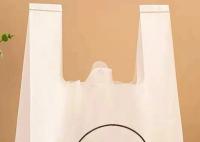 China HDPE LDPE Plastic Vest Carrier Bags White Plastic T Shirt Shopping Bags for sale
