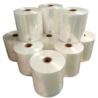 China Clear PE Shrink Wrap Film Printable Polyethylene Centerfold Shrink Wrap Film for sale