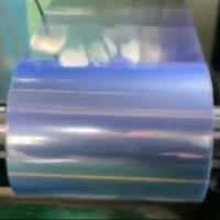 China Centerfolded PVC Shrink Film Roll 25 Micron For Cosmetics Books for sale