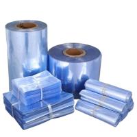China Crystal Centrefolded PVC Clear Shrink Wrap Film Roll For Packing for sale