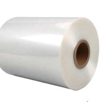China Single Wound 25 Micron PVC Shrink Wrap Film Clear PVC Wrapping Roll for sale