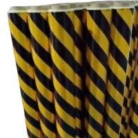 China Adhesive PE Protective Film Black Yellow Warning Tape ISO9001 SGS CE ROHS Approved for sale