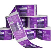 China OPS Shrink Wrap Label Film Thermal Printed Shrink Wrap Sleeves for sale