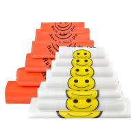China Medium Reusable Plastic Vest Carrier Bags HDPE LDPE Colored T Shirt Bags for sale