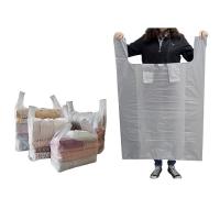 China Poly Plastic Vest Type Carrier Bags Polyethylene 20 - 60 Micron Thickness for sale