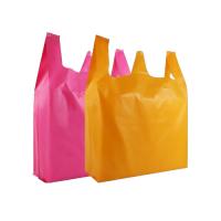 China Virgin PE Printed Plastic Vest Carrier Bags Custom Size For Shopping for sale