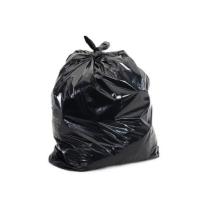 China PE Drawstring Garbage Bin Liner Black Heavy Duty Trash Can Liners for sale