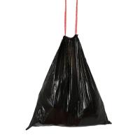 China PE Drawstring Garbage Bin Liner Black Heavy Duty Trash Can Liners for sale