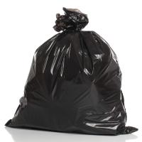 China Black 25 Micron Garbage Bin Liner Poly Separate Recycling Waste Bin Bags for sale