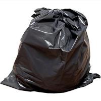 China Black 25 Micron Garbage Bin Liner Poly Separate Recycling Waste Bin Bags for sale