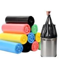 China Vest Style Carrier Garbage Bin Liner Home Plastic Trash Can Liners Custom for sale