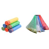 China Kitchen Small Drawstring Garbage Bags PE Recyclable Trash Can Liners for sale