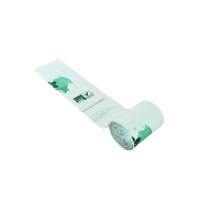China Biodegradable PLA Garbage Bin Liner On Roll Printable Green Color for sale