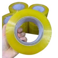 China Low Noise Adhesive BOPP Packing Tape Jumbo Roll 0.05mm Thickness for sale